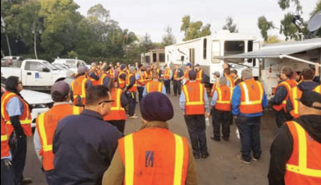 Fires and Floods Highlight Work of CA Members as First Responders - UWUA